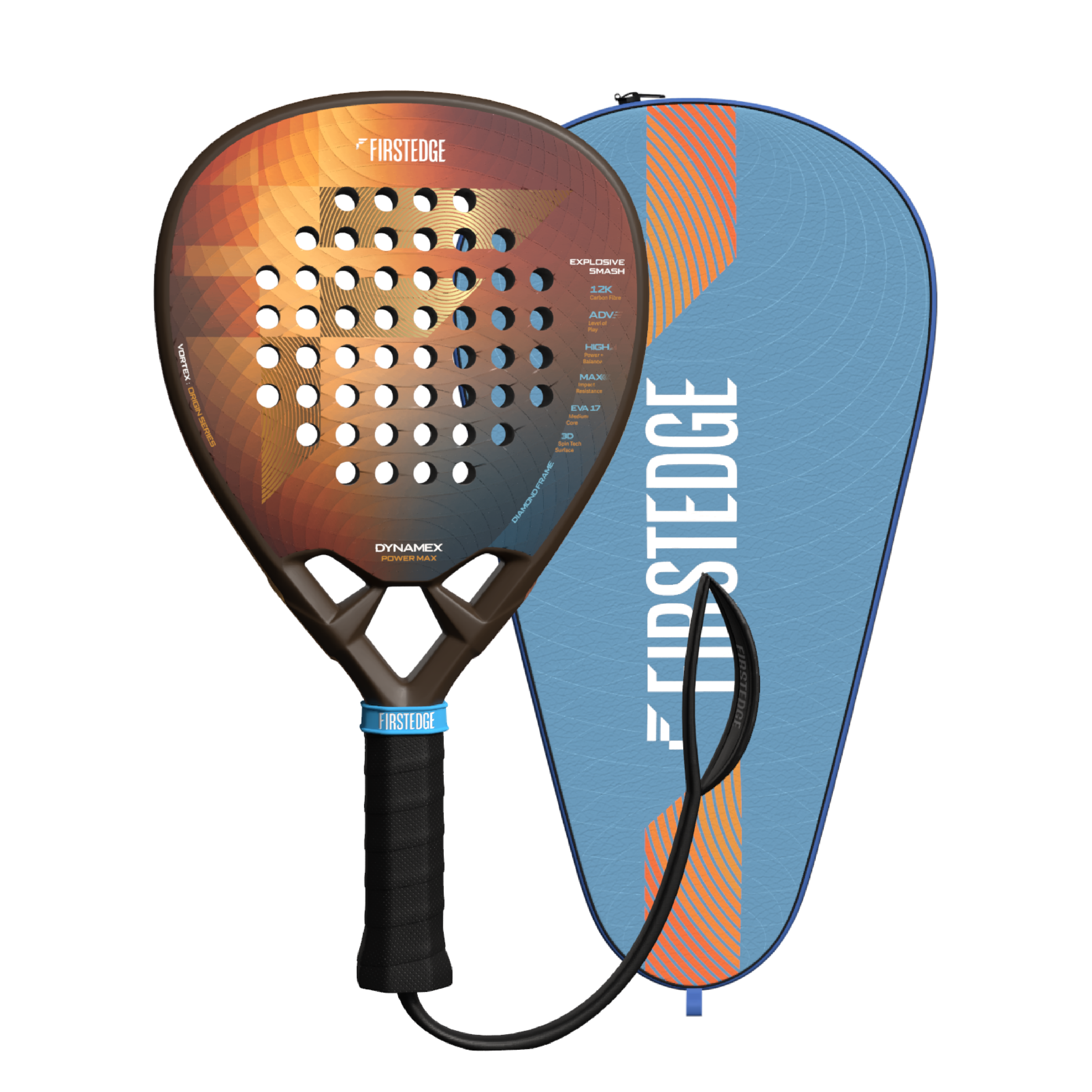 Dynamex 12K Carbon Fibre Padel Racket – Firstedge Sports